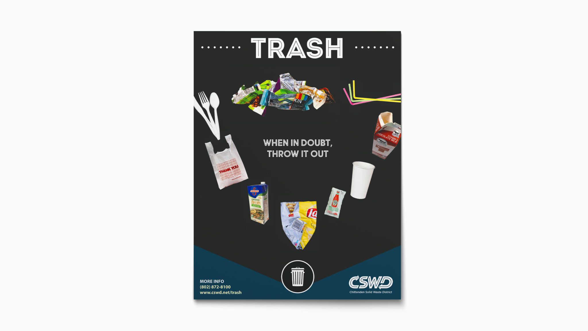 Trash poster - Chittenden Solid Waste District